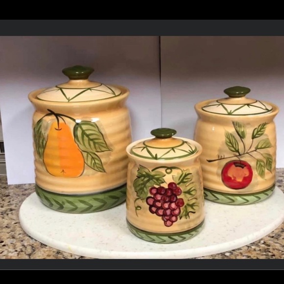 Culinary Art | Kitchen | Art Studio Collection Kitchen Canisters Set ...